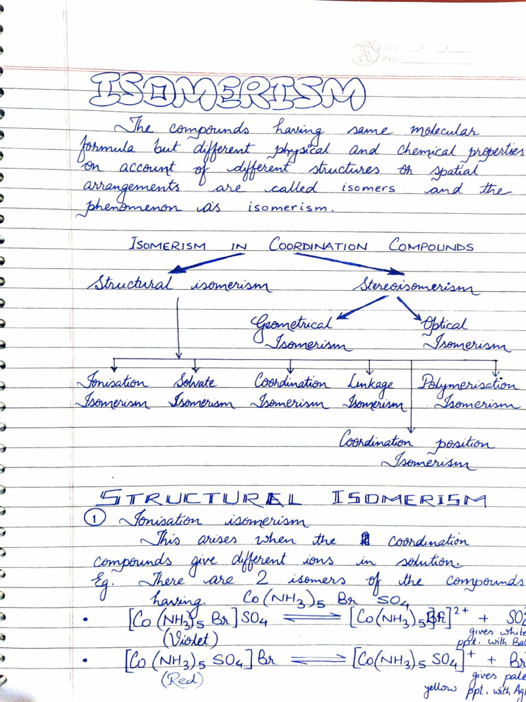 Isomerism in Coordination Compounds | PDF | Coordination Complex | Ligand