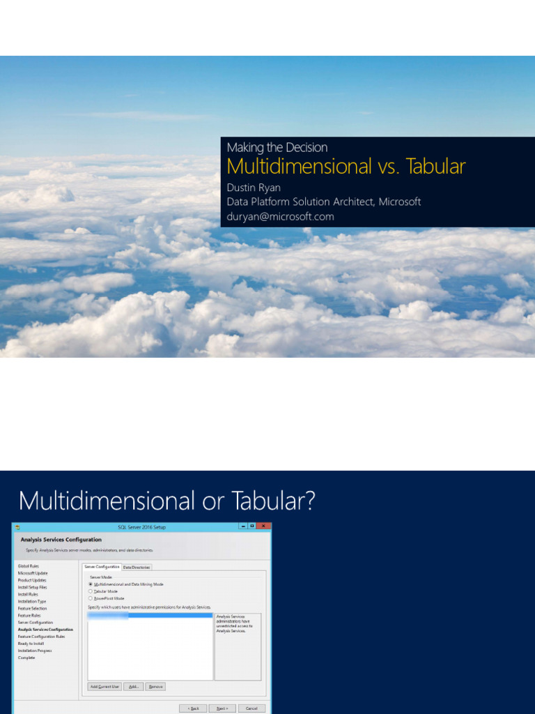 Multidmensional Vs Tabular | PDF | Information Science | Data ...