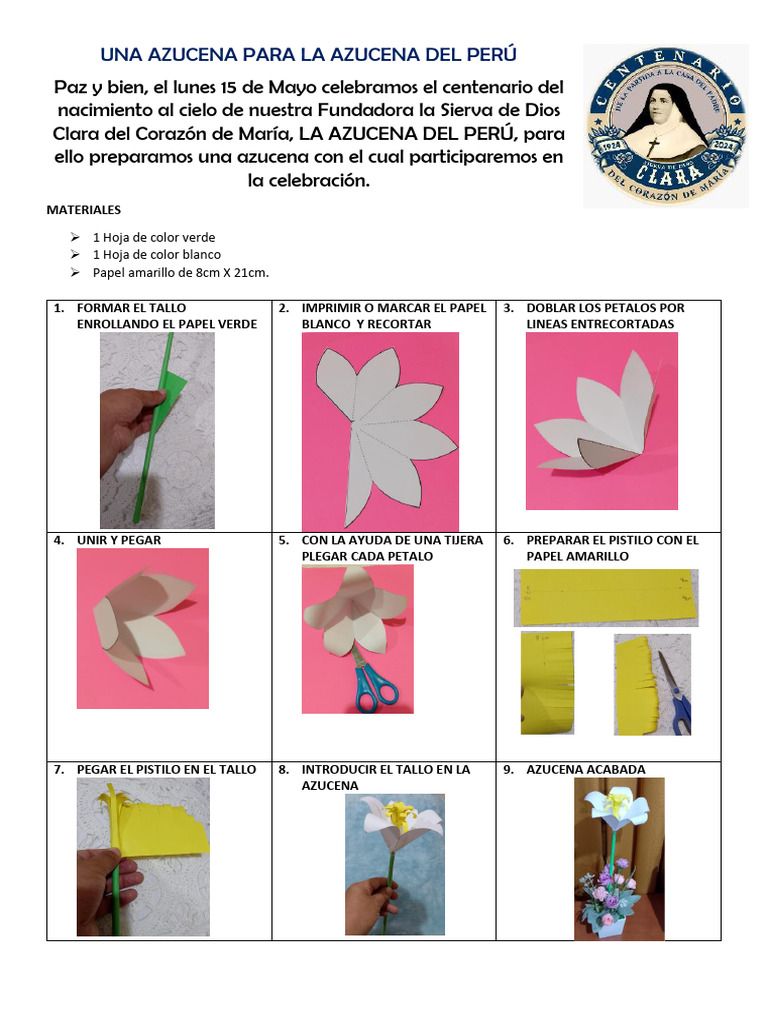 Una Azucena para La Azucena Del Perú | PDF | Intercesión | Oración