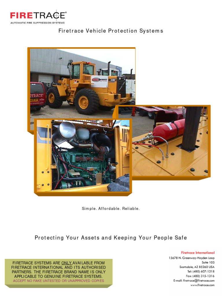 FIRETRACE - Vehicle Protection - 01 | PDF | Vehicles | Fires