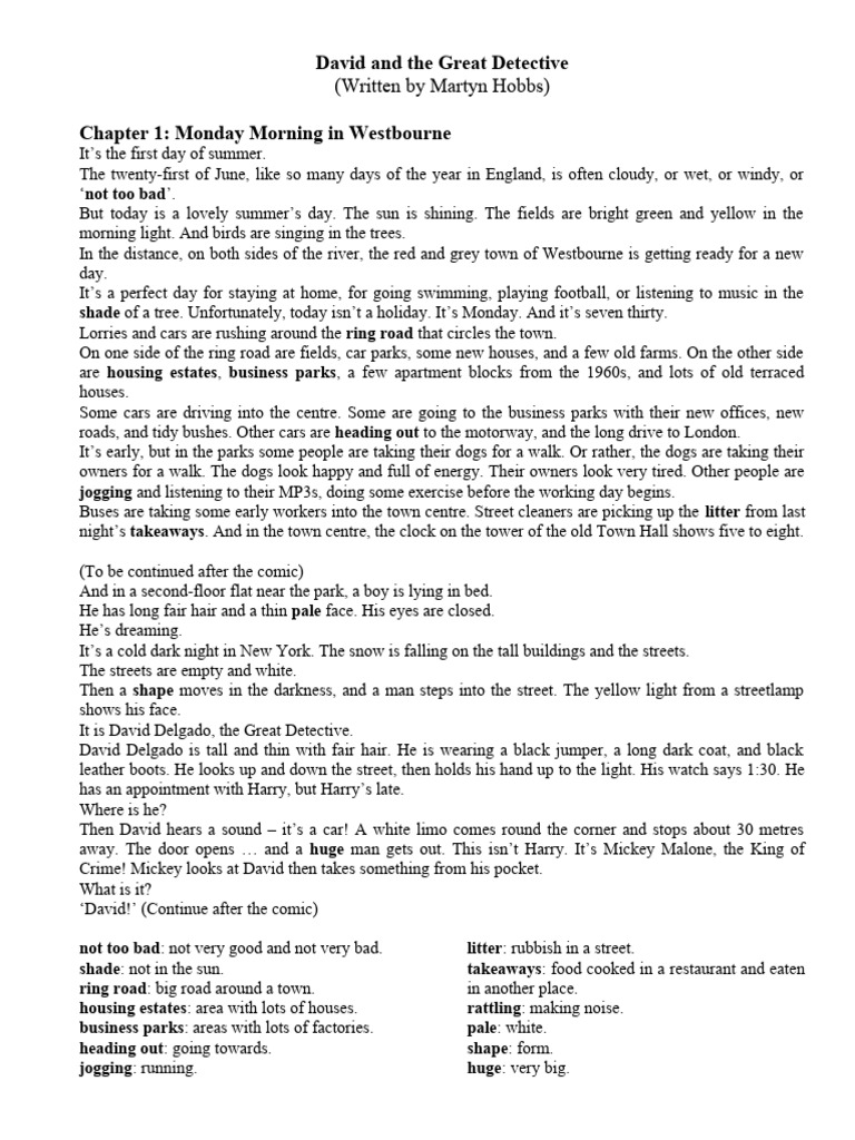 David and The Great Detective. | PDF