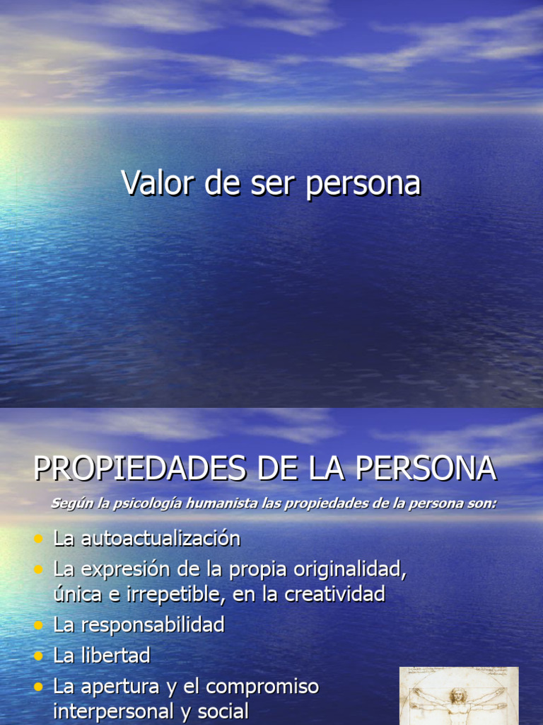 Valor de Ser Persona | PDF | Amor | Autoestima
