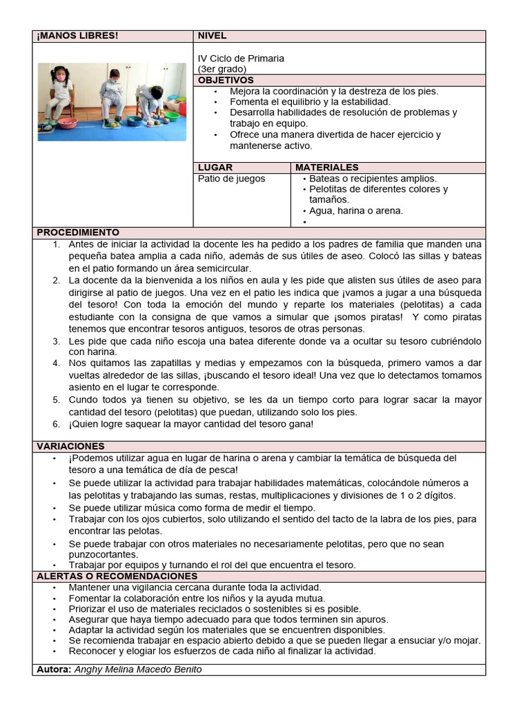 Fichas Tecnicas 3er Grado | PDF