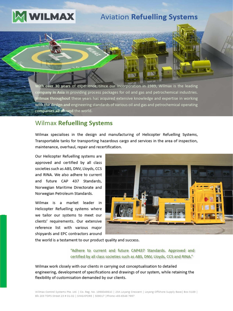 Wilmax - Helicopter Refueling System | PDF | Pump | Valve