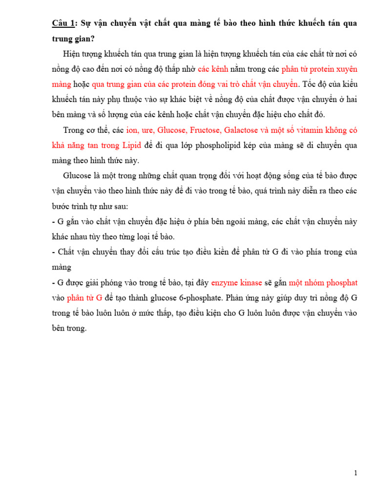 25 Cau Sinh Ly | PDF