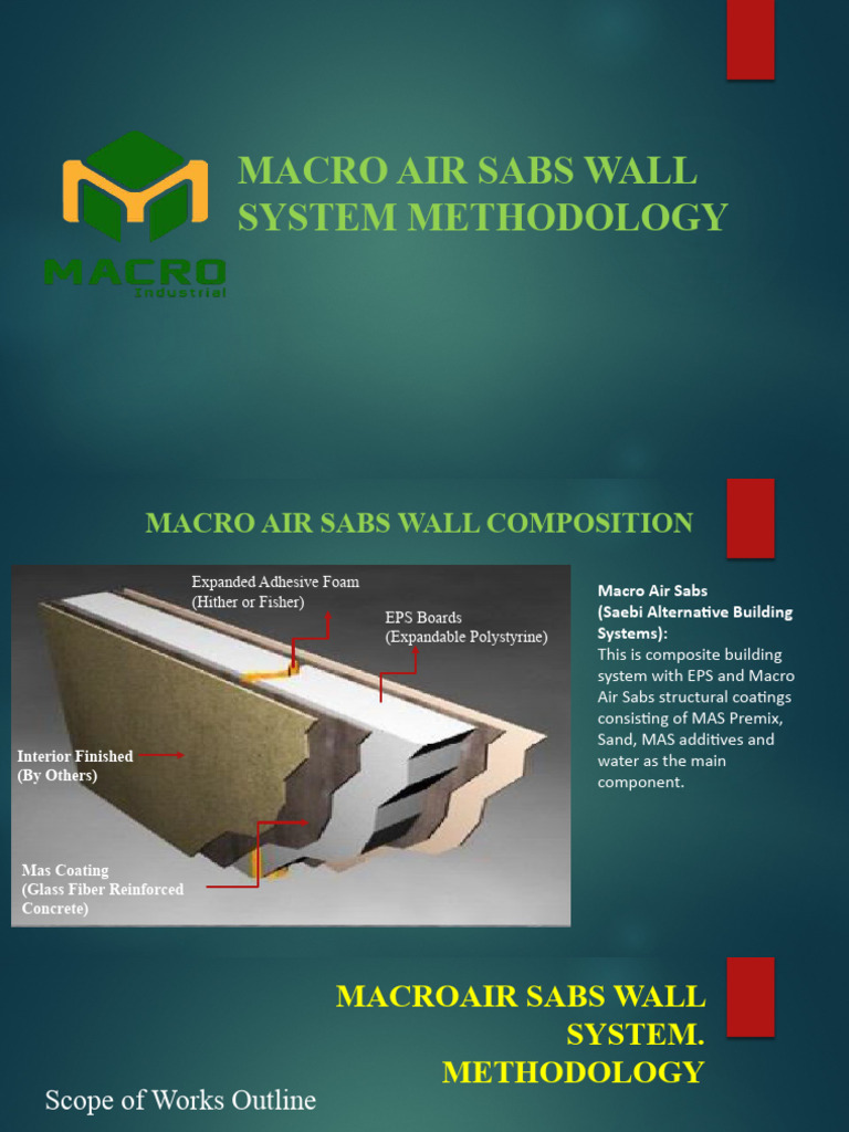 Macro Air Sabs Methodology - Sept 2016 | PDF | Adhesive | Masonry