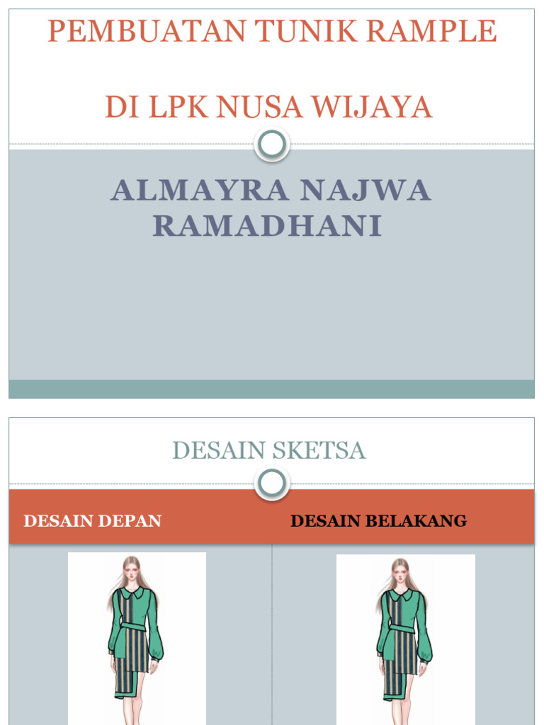 Contoh Power Point Tunik Rample | PDF