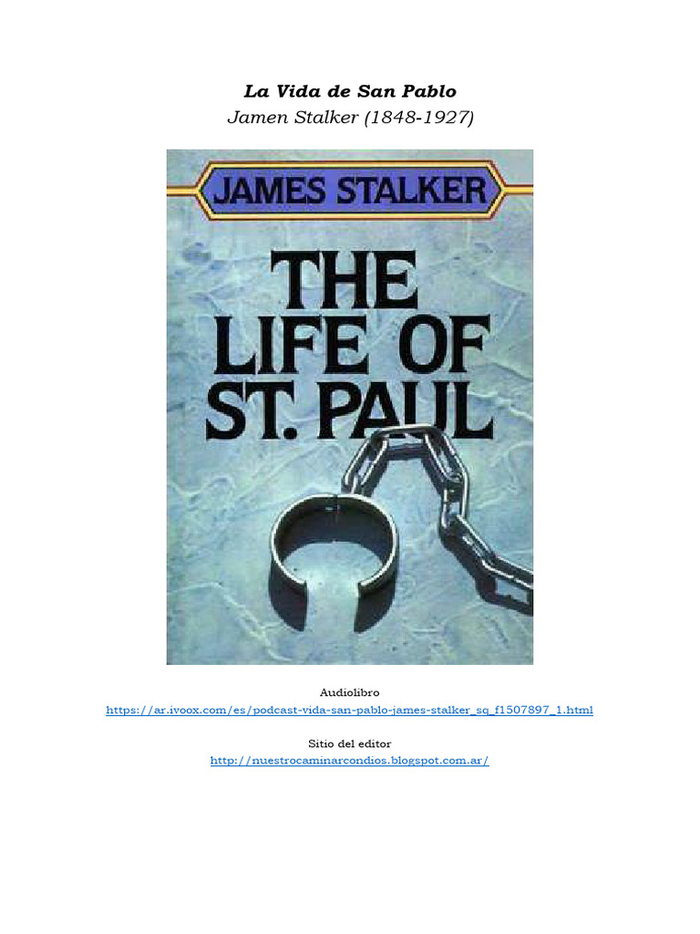 Vida de San Pablo Stalker Book | PDF | Pablo el apóstol | Jesús