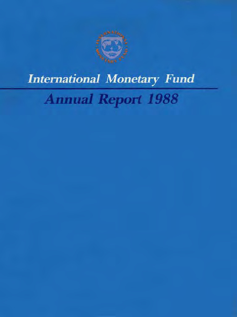 IMF Report 1988 | PDF | Money Supply | Government Budget Balance