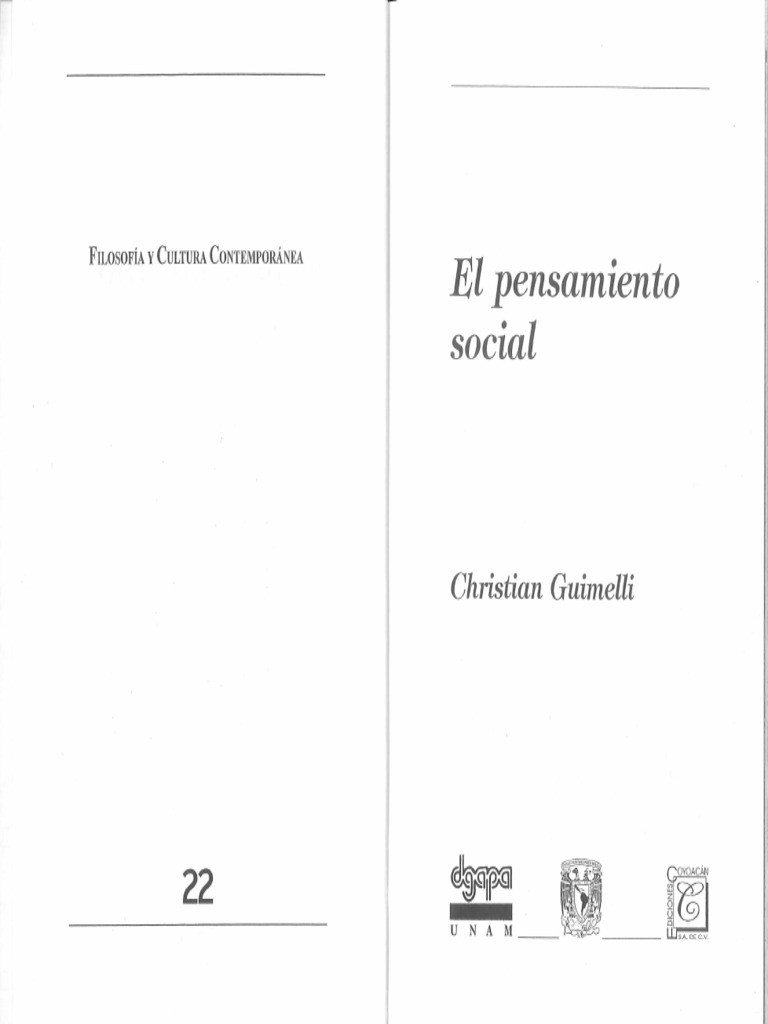 L. Guimelli. El Pensamiento Social Cap. I | PDF