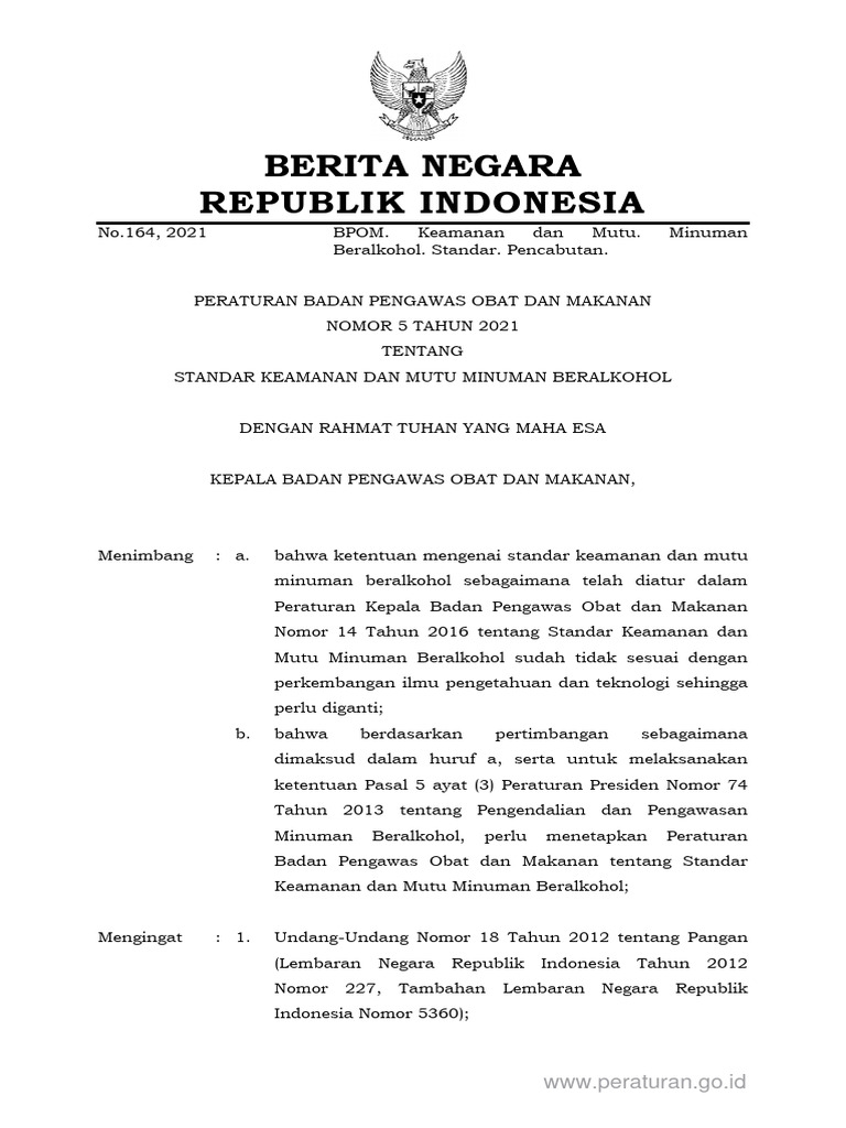 pERATURAN BPPOM TTG MINOL | PDF