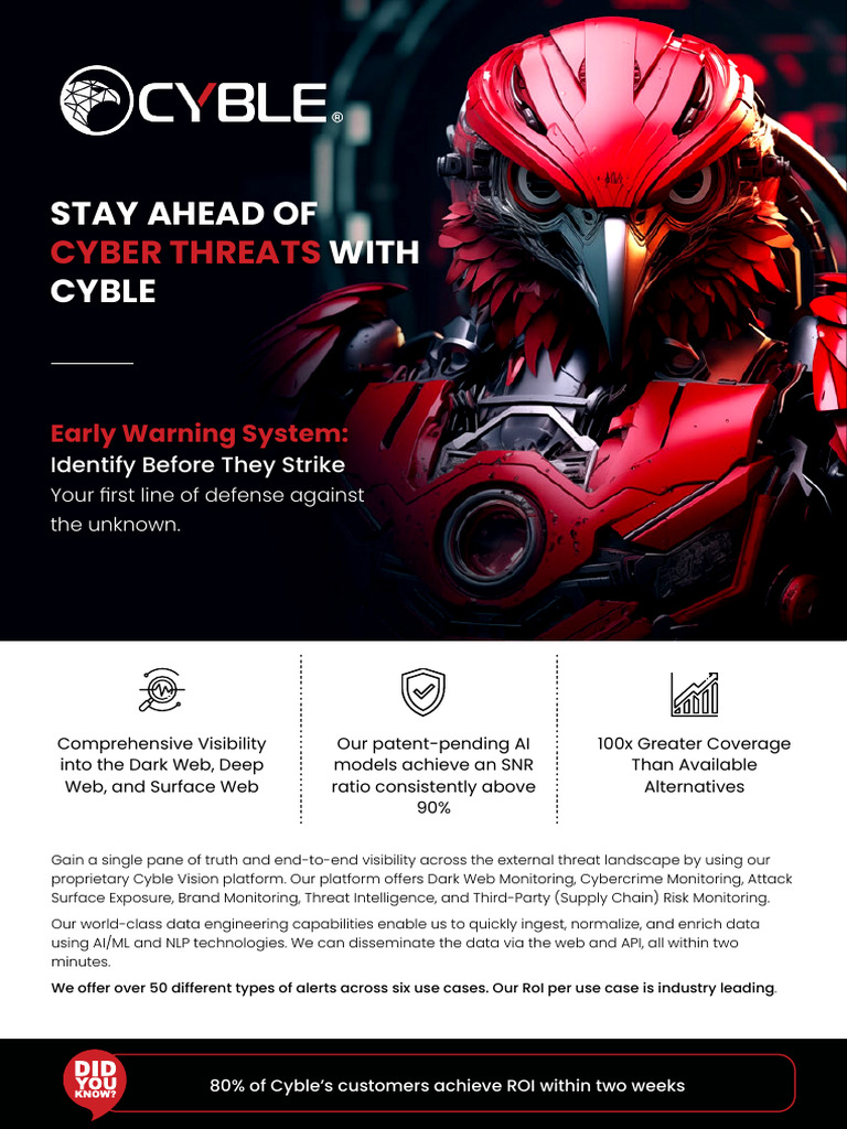 Cyble: Advanced Cyber Threat Intelligence | PDF | Security | Computer ...