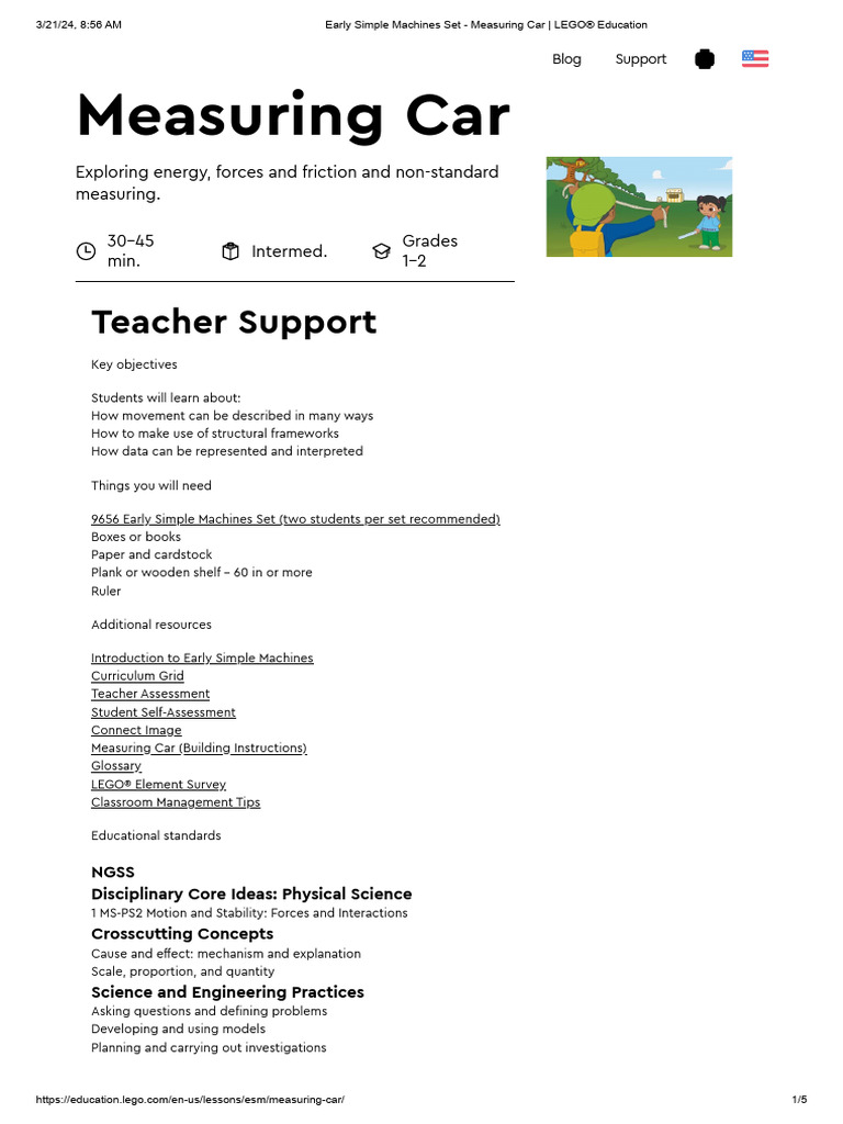 Early Simple Machines Set - Measuring Car - LEGO® Education | PDF ...