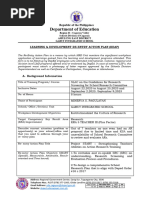 Re-Entry Action Plan Template for DepEd | PDF | Business | Economies
