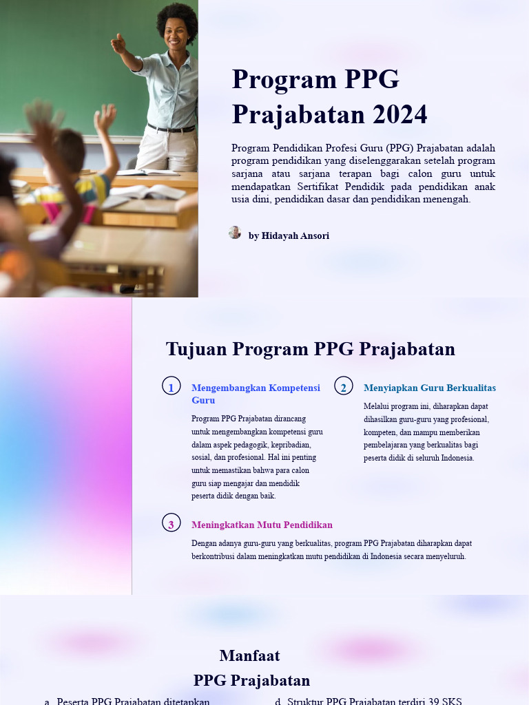 Program PPG Prajabatan 2024 | PDF