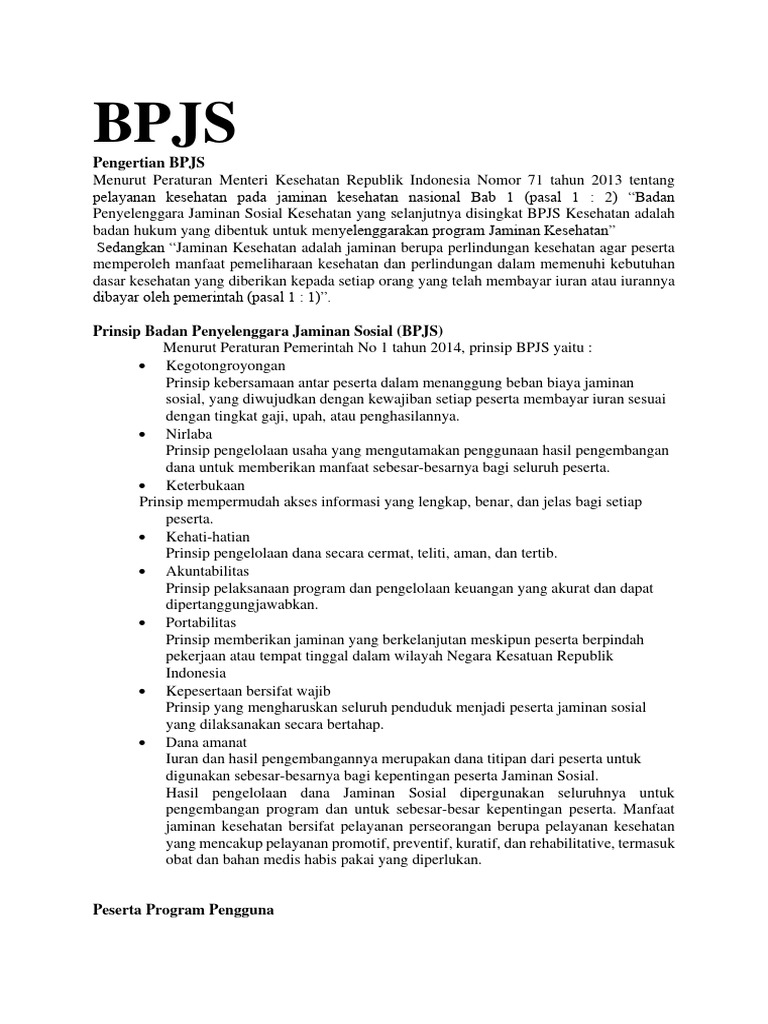 BPJS | PDF | Pengembangan Diri