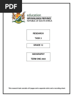 Grade 12 Geography Mapwork Task | PDF | Topography | Geographic ...