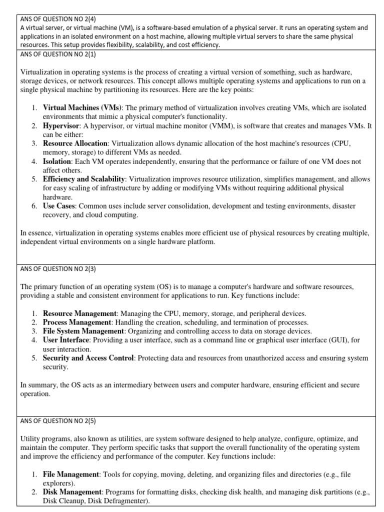 Operating System Paper | PDF | Virtualization | Encryption
