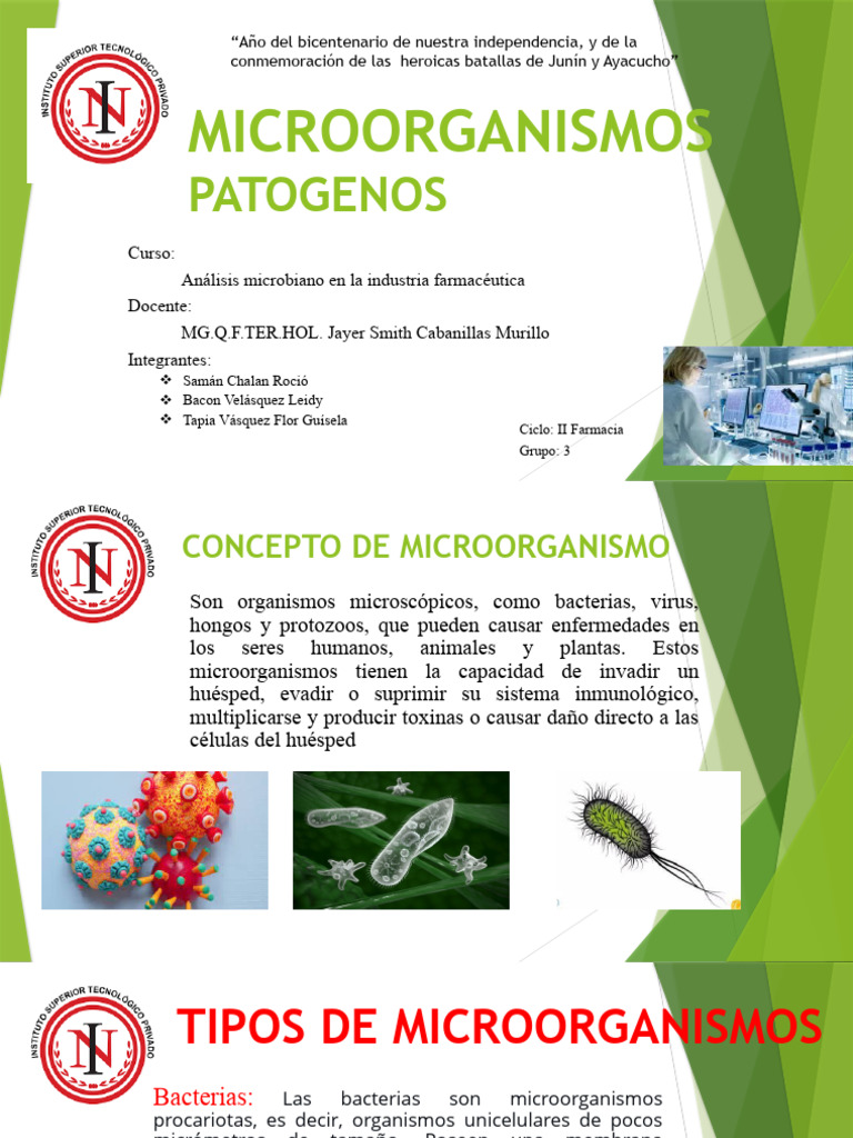 Microorganismos patógenos | PDF | Las bacterias | Biología Celular)