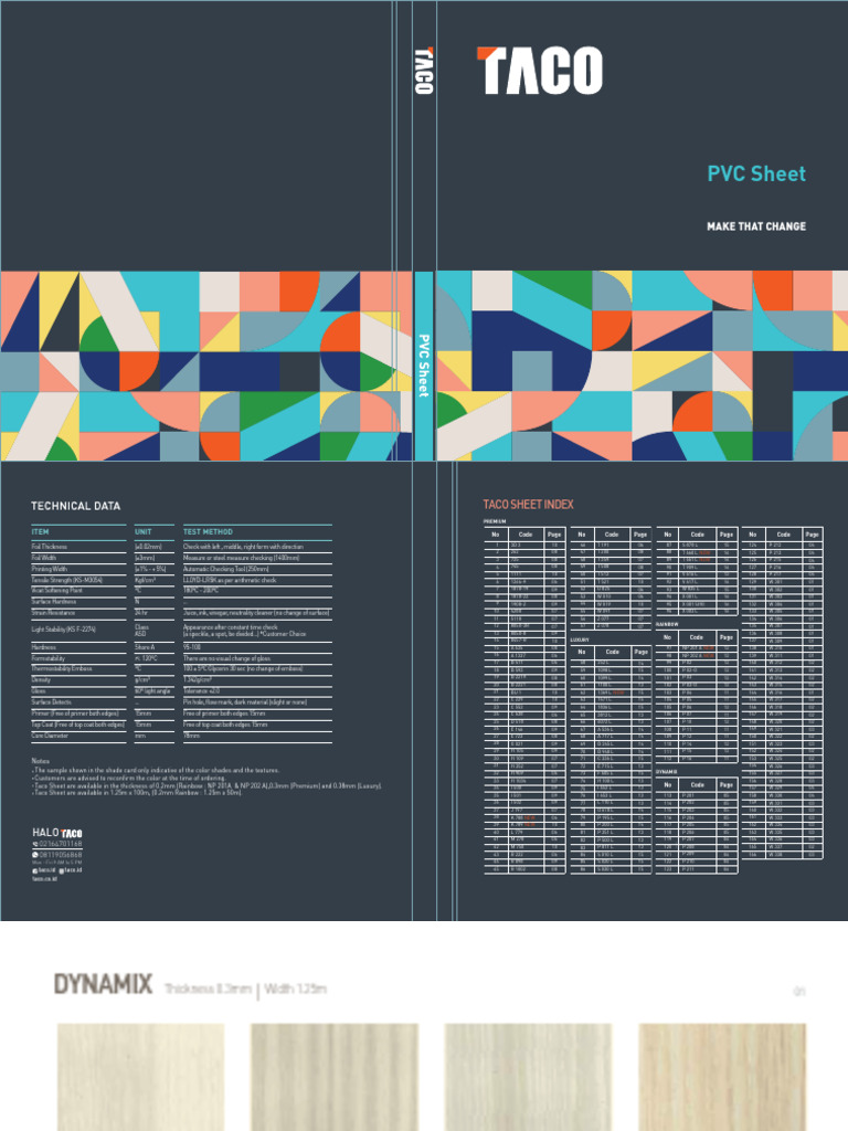 TACO Sheet - R6 - Lowres | PDF | Secondary Sector Of The Economy ...