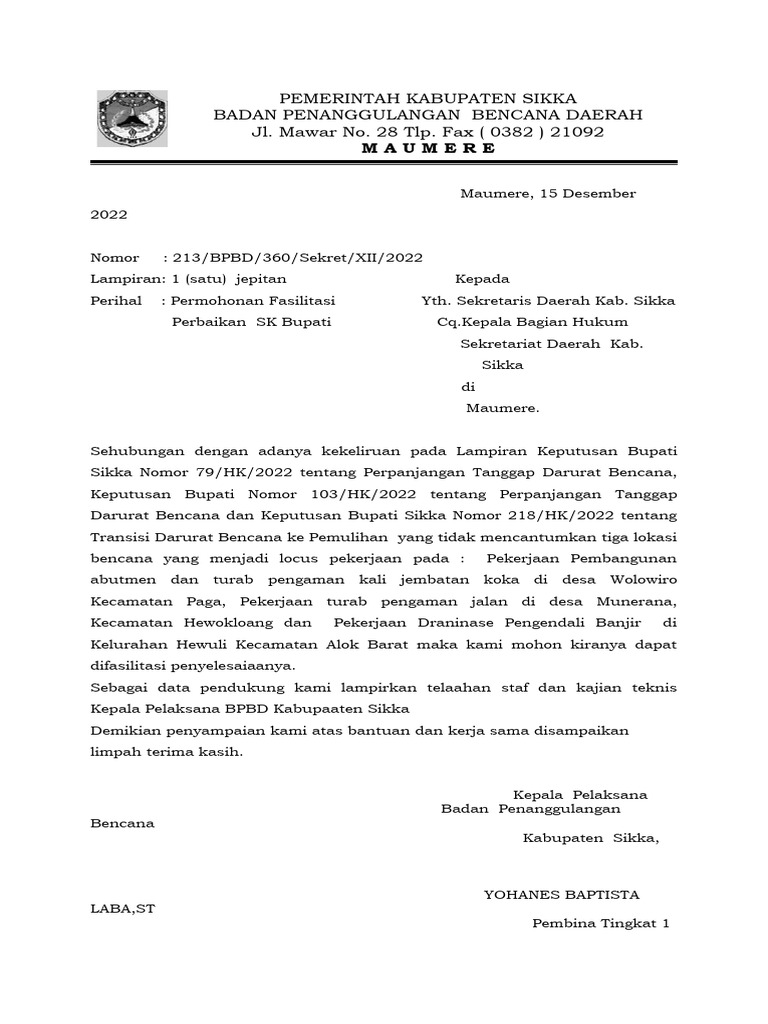 Surat Kantor Ok | PDF