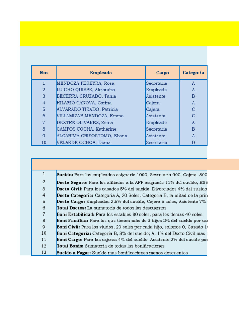 1era Practica Excel Intermedio | PDF