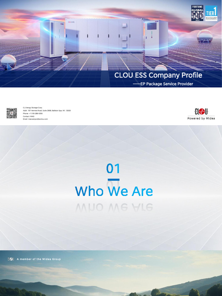 CLOU ESS Company Overview and Milestones | PDF | Electrical Grid | Solar Power