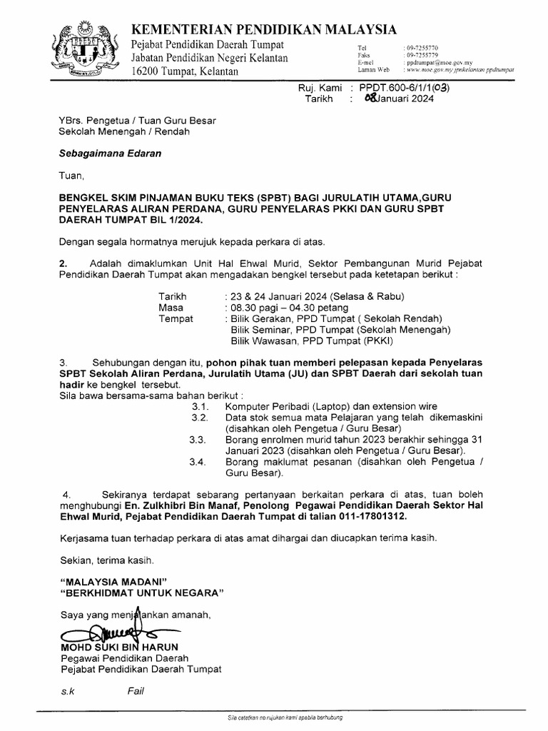 Bengkel SPBT Bil 1 2024 | PDF