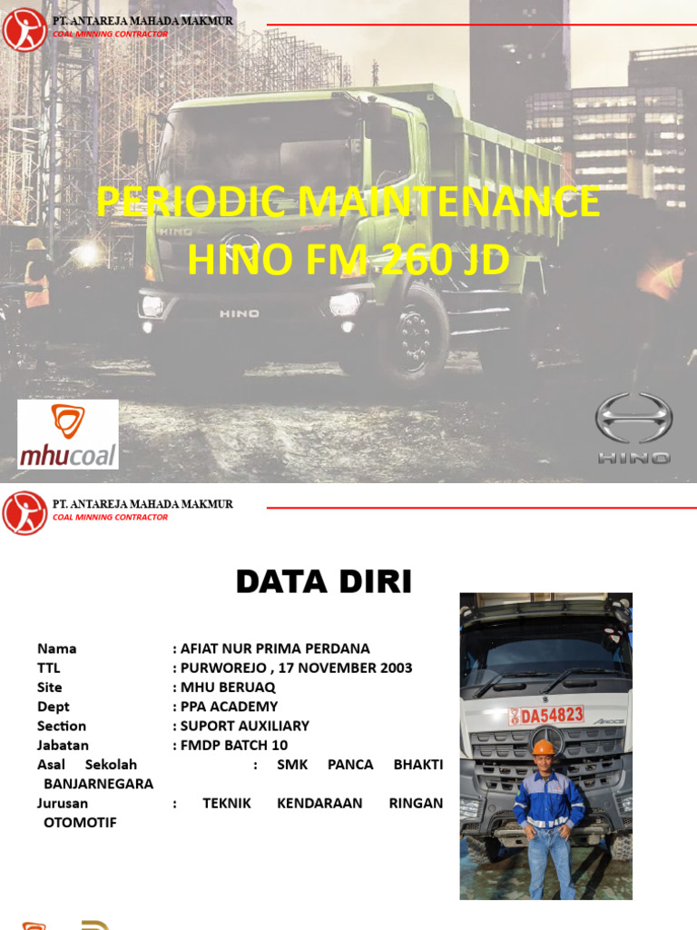Afiat Nur Prima Perdana (Hino FM 260 JD) | PDF