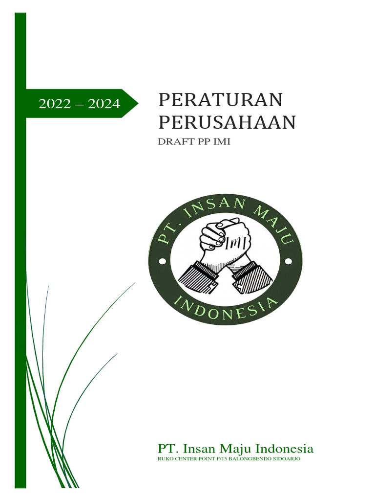 Peraturan Perusahaan IMI | PDF