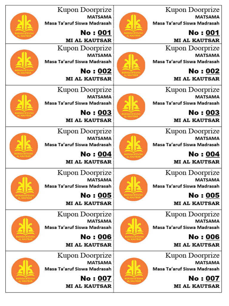 Kupon Doorprize | PDF