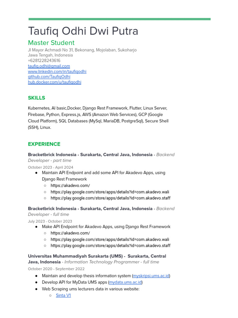 CV Taufiq Odhi Dwi Putra - Juli 2024 | PDF | Point Of Sale | Mobile App