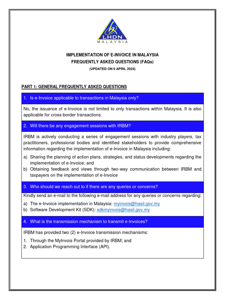 2024.4.6 - LHDNM - General-Faqs - 6apr2024 | PDF | Computer Security | Security