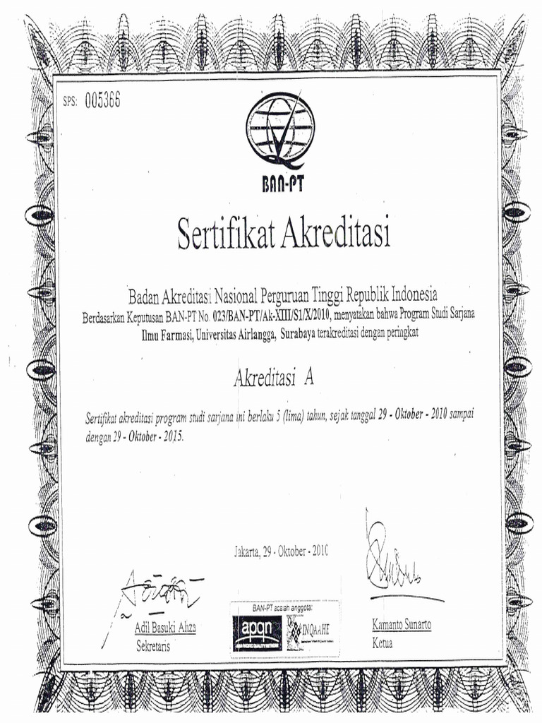 Akreditasi S1 2010-2015 | PDF