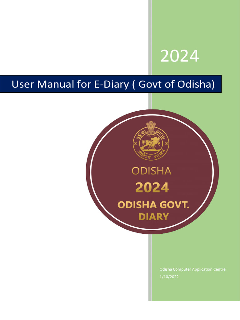 E-Diary User Manual for Odisha 2024 | PDF | Ios | Mobile App