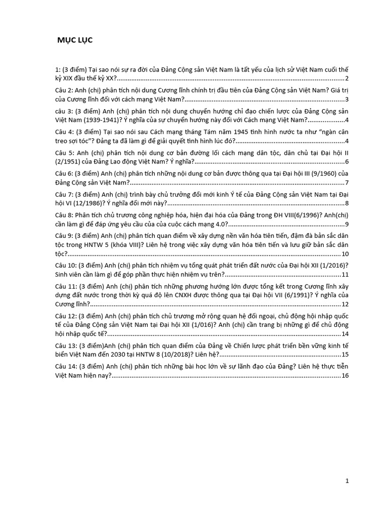 ĐỀ CƯƠNG ÔN TẬP LSD | PDF