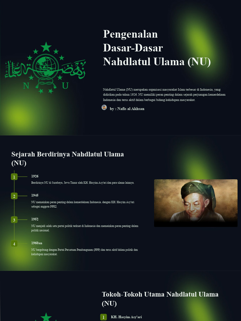 Pengenalan Dasar Dasar Nahdlatul Ulama NU | PDF