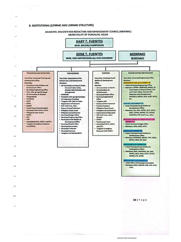 1.1 Organizational Structure MDRRMC LDRRMO | PDF
