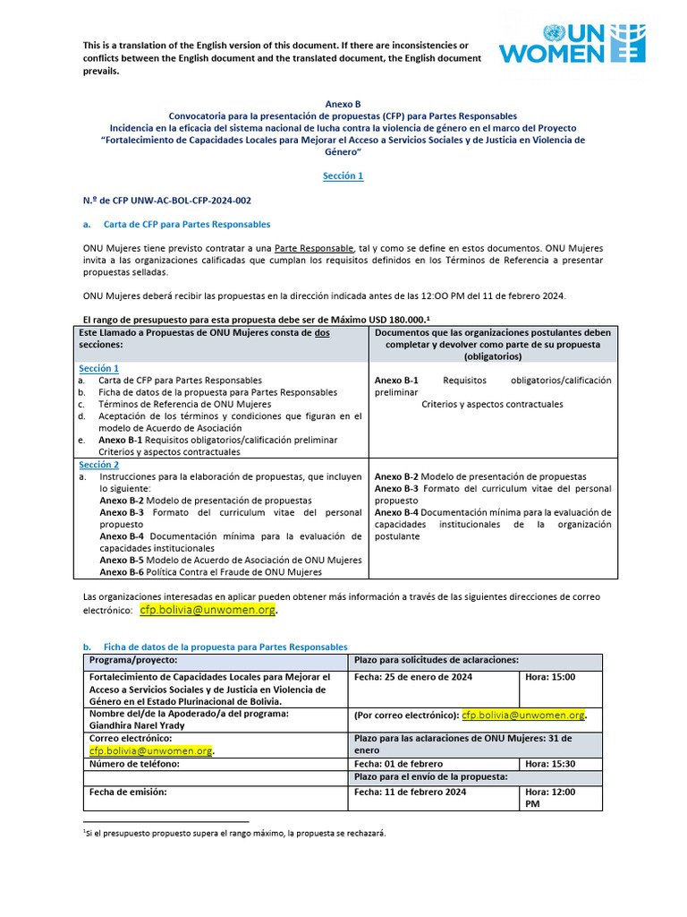 CFP Unw-Ac-bol-cfp-2024-002 Incidencia en La Eficacia Del Sistema ...