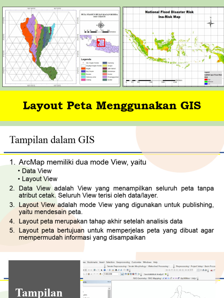 Layout Peta Menggunakan GIS | PDF