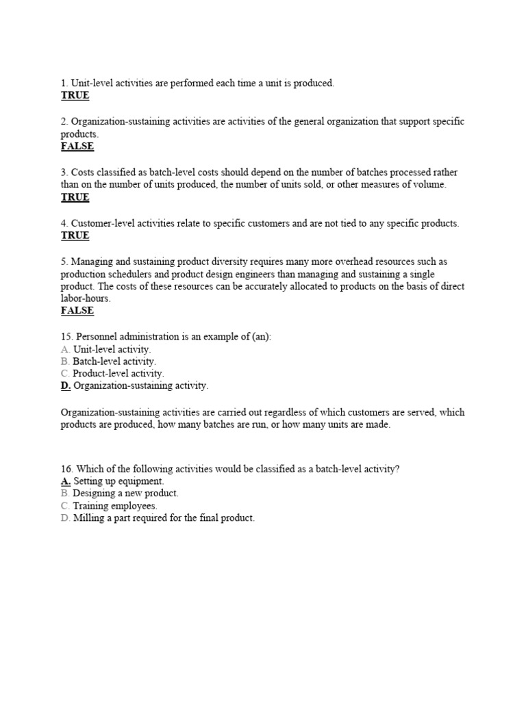 Correction Sample Questions Chap 7 Acc 2 Download Free Pdf Cost