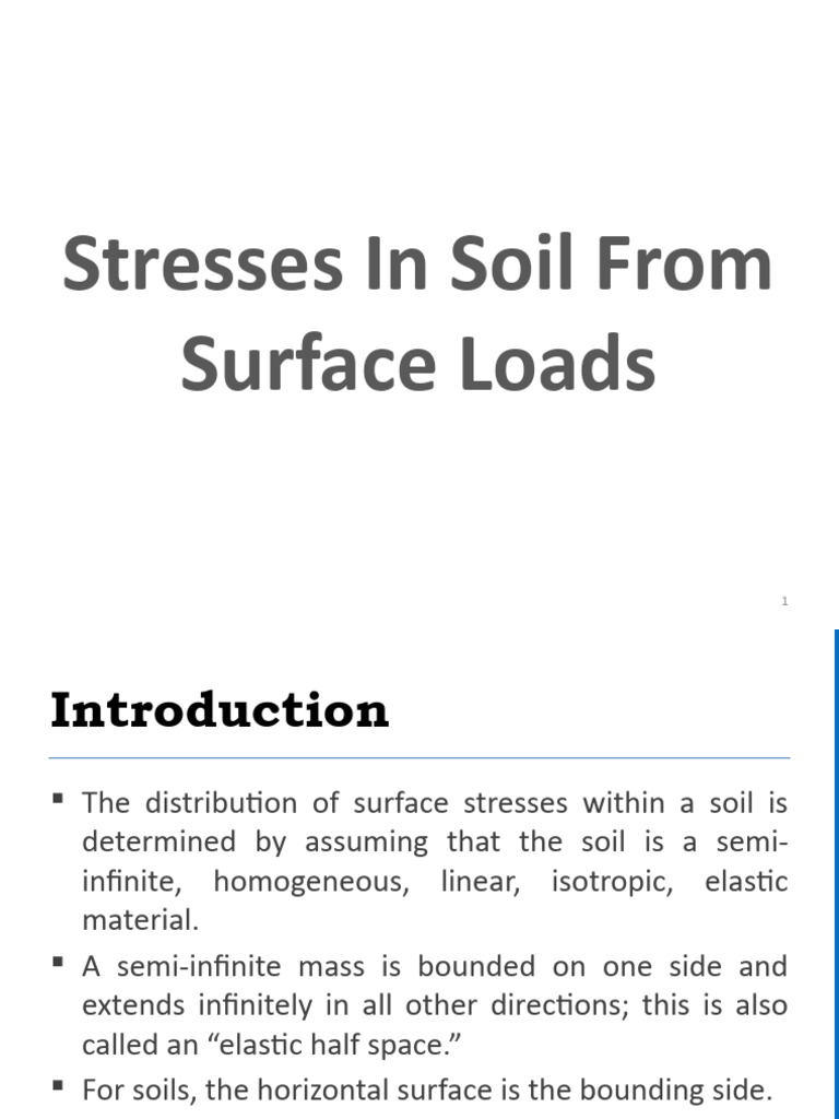 Stresses in Soil From Surface Loads | PDF | Area | Mechanical Engineering
