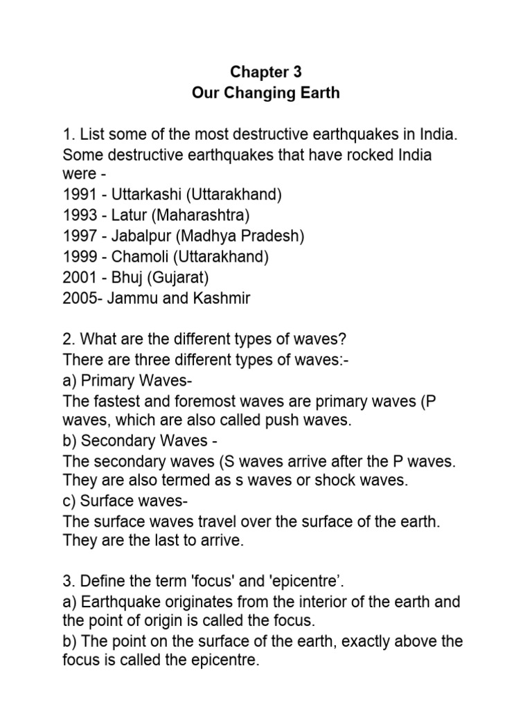Our Changing Earth | PDF | Plate Tectonics | Volcano