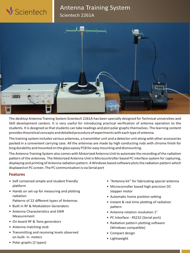 Scientech 2261A | PDF | Antenna (Radio) | Electronic Engineering