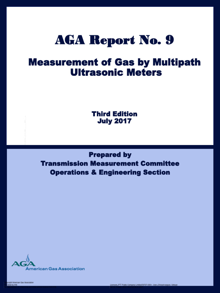 Aga Report 9 3rd 2017 | PDF | Flow Measurement | Calibration