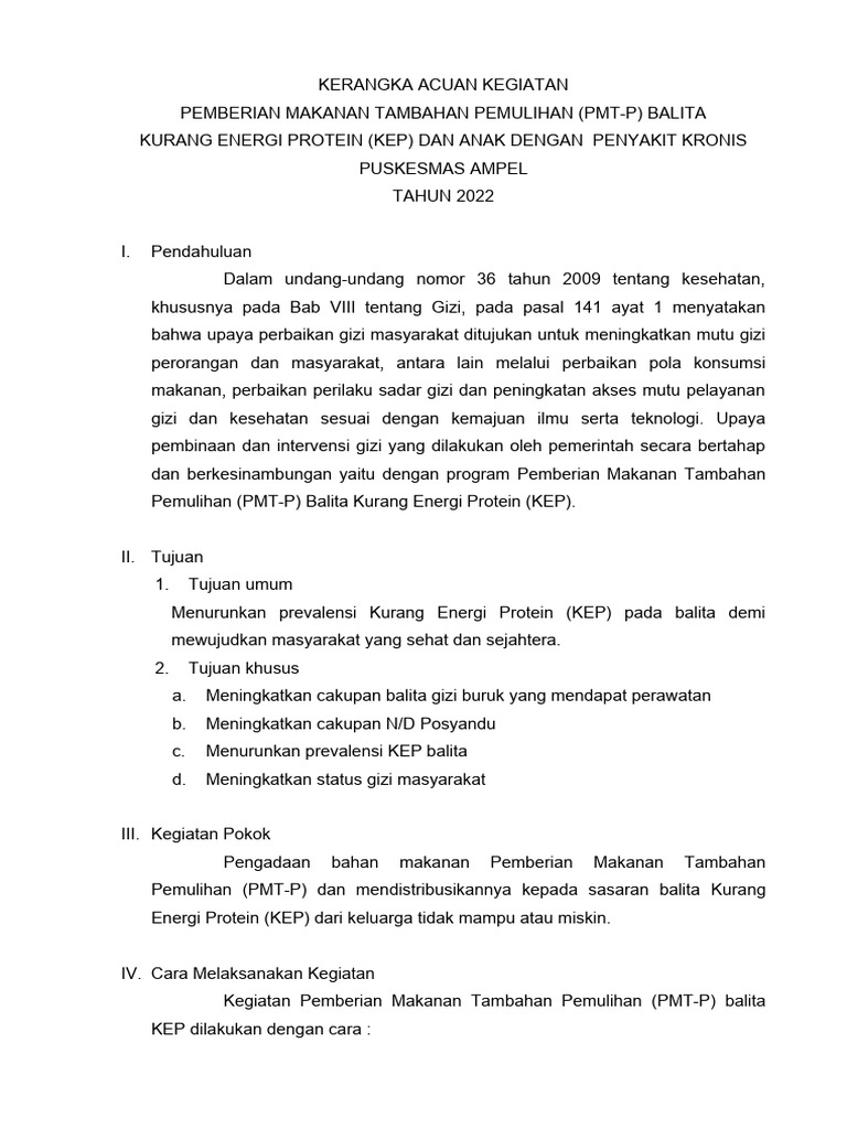 2022 Kak PMT Balita | PDF