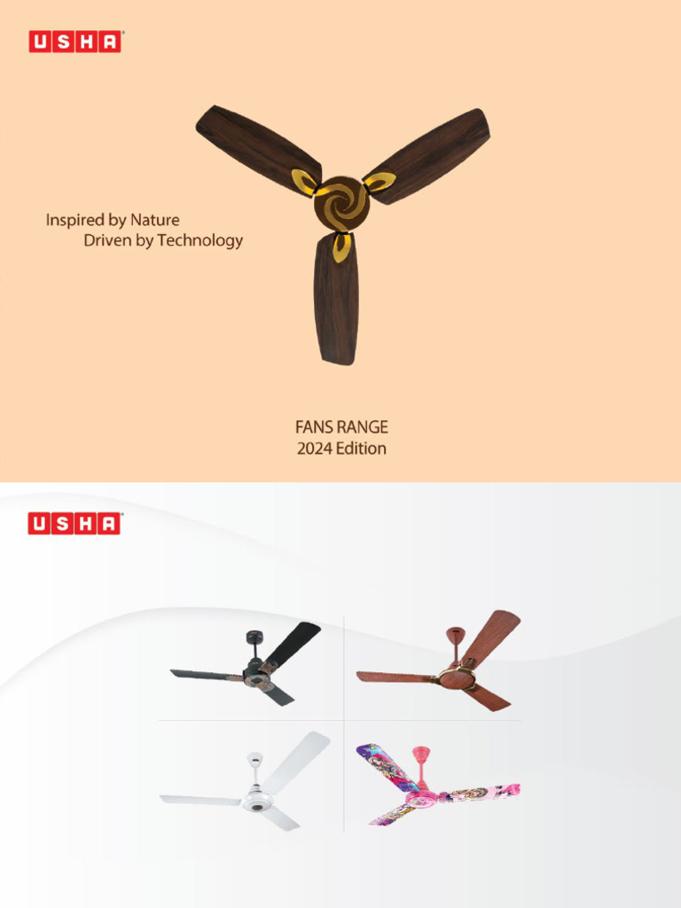 Usha Fans Brochure | PDF