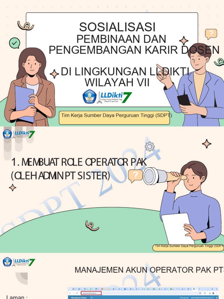 Sosialisasi Pengajuan Jabatan Akademik SISTER | PDF