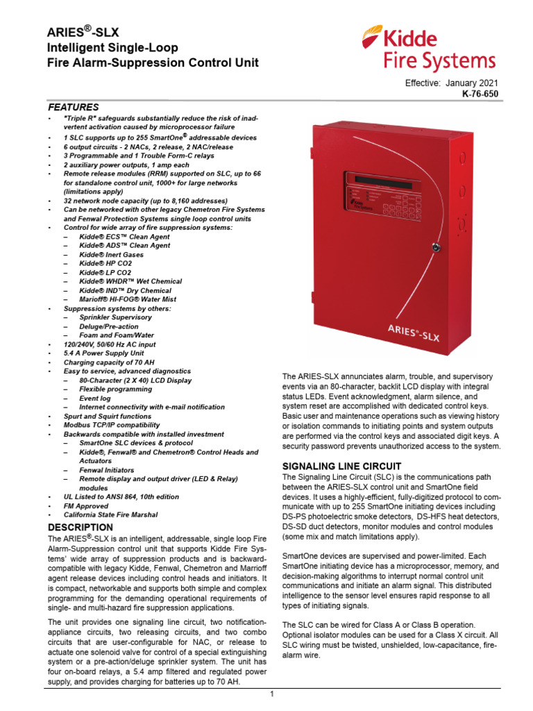 Kidde Aries SLX | PDF | Electrical Engineering | Electricity