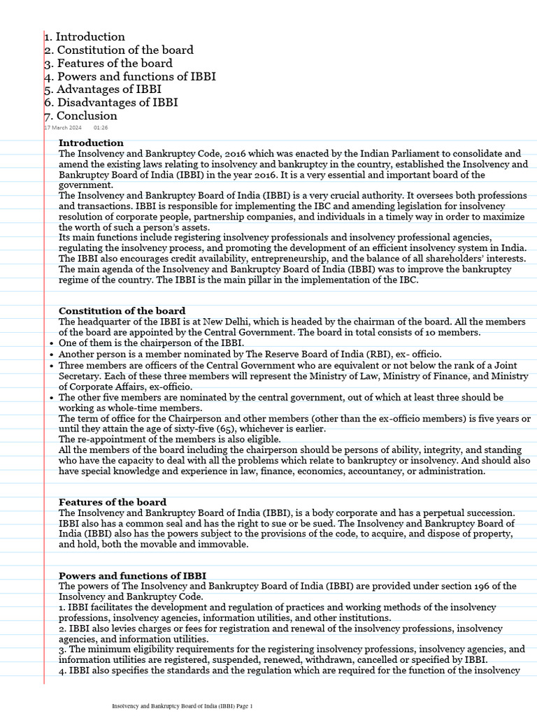 Insolvency Code Insights for Experts | PDF | Bankruptcy | Insolvency